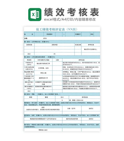 办公模版下载工具 员工考核流程图excel模板下载 Flash中心