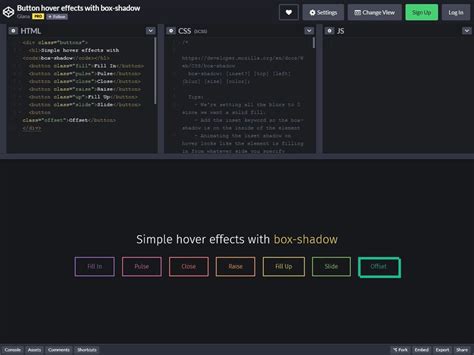 Pure Css Button Hover Effects Using Animation Codeconvey Images
