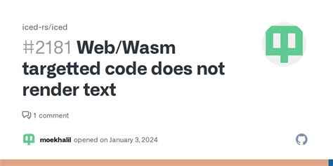 Web Wasm Targetted Code Does Not Render Text Issue 2181 Iced Rs