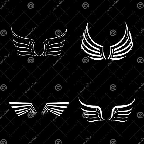 Wings Gold Logo Vector Illustration Template Vector Stock Vector