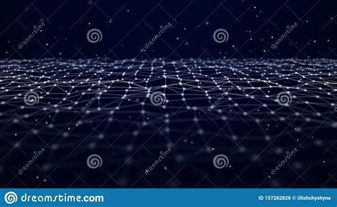 The Structure Of The Network Connection Of Points And Lines Data Technology Digital Background
