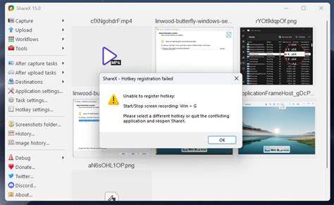 win g as sharex hotkey · issue 6862 · sharex sharex · github