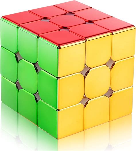 D Fantix 磁性鏡面反光速度方塊 3x3 X 3 旋風男孩原創無貼紙魔術方塊3d 腦筋急轉彎方塊個性化閃亮
