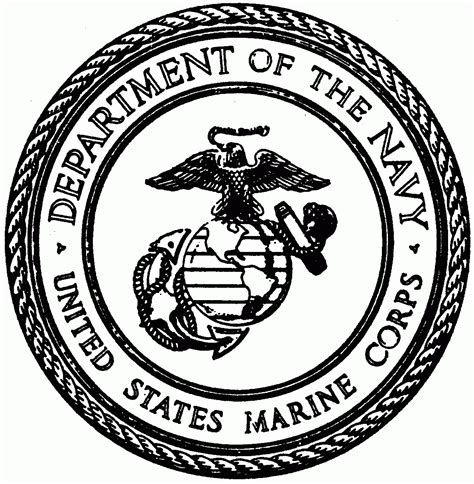 Marine Corp Logo Coloring Pages To Print 646703 Clipart Library