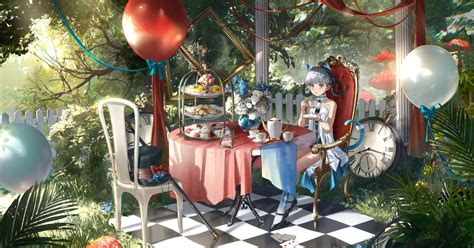 Illustration Girl Punishing Gray Raven Tea Party Pixiv