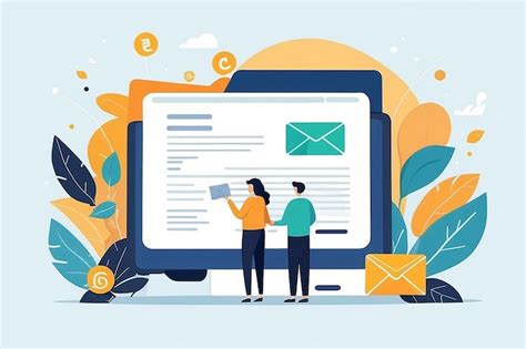 Premium Photo People Engaged With Personalized Email Digital Email