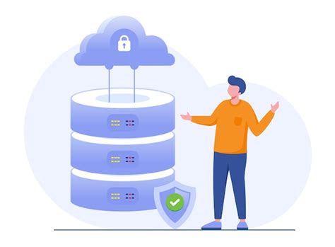 Premium Vector Data Server Concept Storage Technology Cloud System