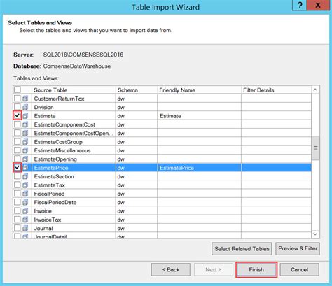 connecting excel to the comsense data warehouse database comsense