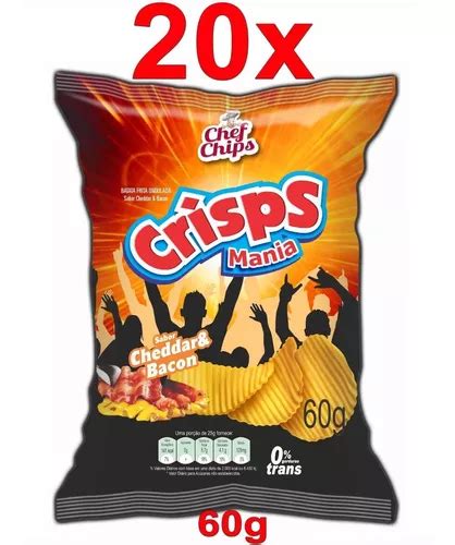 Batata Frita Ondulada G Cheddar Bacon Chef Chips Parcelamento Sem Juros
