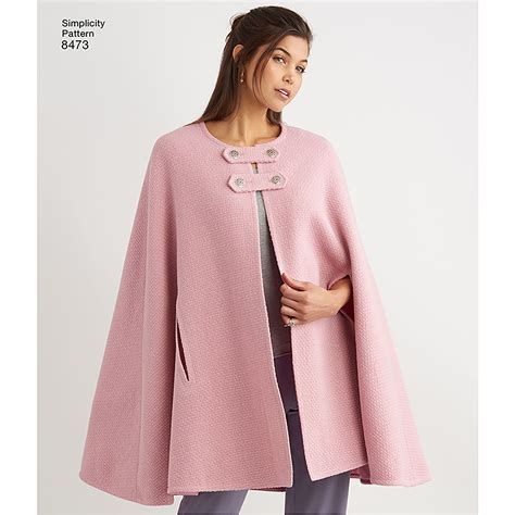 Simplicity Misses Size Xs Xl Cape Pattern 1 Each