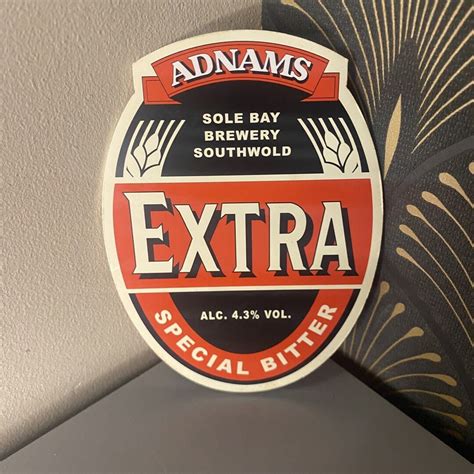 Extra Special Bitter Adnams Brewery Real Ale Beer Pump Badge Etsy