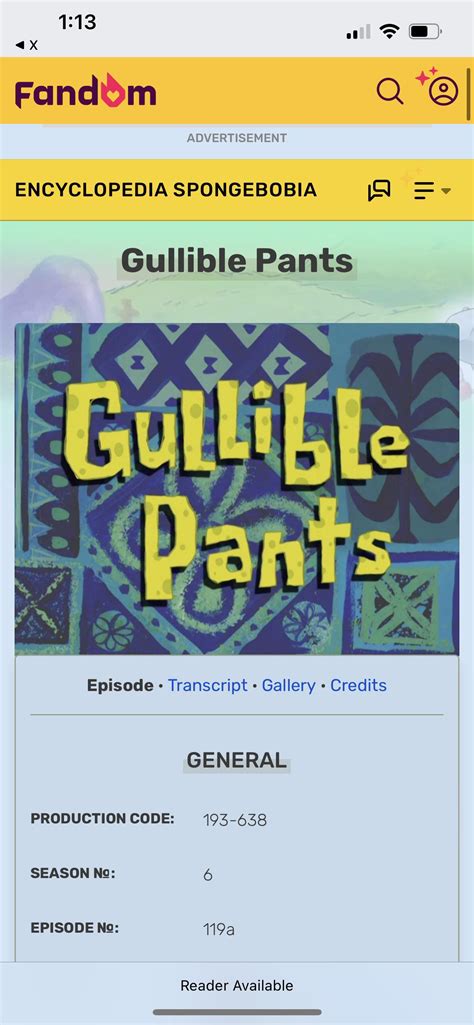 Spongebob Gullible Pants