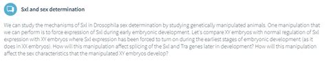 Solved Sxl And Sex Determination We Can Study The Mechanisms Chegg Com