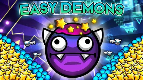 Los Demons Mas Faciles De Geometry Dash 21 Youtube