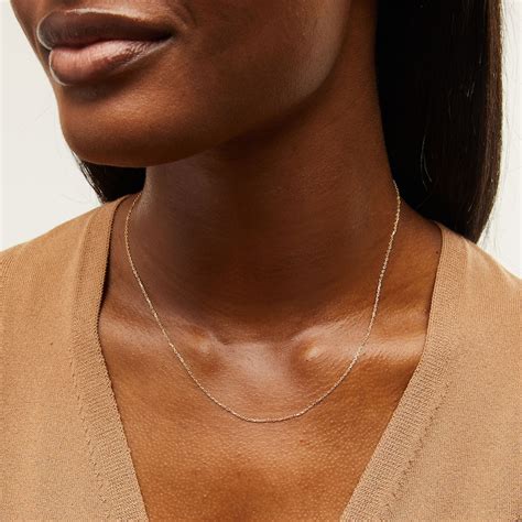 11mm Diamond Cut Cable Chain Necklace In Solid 14k Gold 16