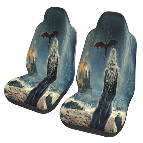 Game Of Thrones Car Seat Cover For Front Seat Cushion Protectors 2 Pcs