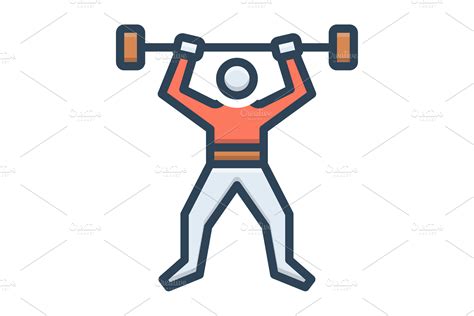Fitness Robustness Icon Icons ~ Creative Market