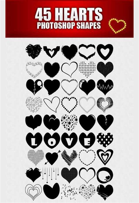 25 Free Photoshop Custom Shape Packages For Photoshop