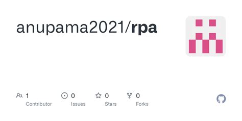 GitHub Anupama Rpa