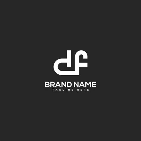 Vector De Modèle De Conception Du Logo Df Fd Avec La Lettre Initiale De