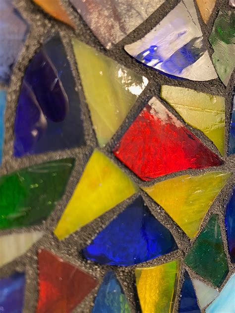 Shards Stained Glass Mosaic Window Art Etsy