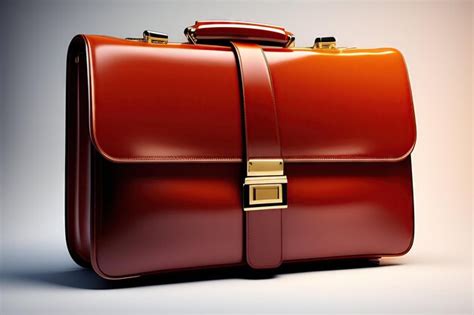 Premium Ai Image Classic Briefcase Isolated On White Background