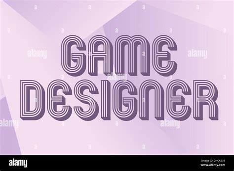 Text Sign Showing Game Designer Business Showcase Campaigner Pixel