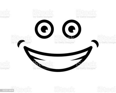 회색 배경에 고립 된 트렌디 한 플랫 스타일의 스마일 아이콘 웹 사이트 디자인 로고 앱 Ui에 대한 해피 페이스 기호입니다 벡터 일러스트레이션 Eps10 감정에 대한 스톡