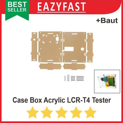 Case Acrylic Lcr T4 Enclosure Box Kotak Casing Akrilik Esr Lcr Tester Lazada Indonesia