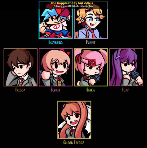 The Happiest Day But Ddlc Sing It Mod For Friday Night Funkin Fnf Mods