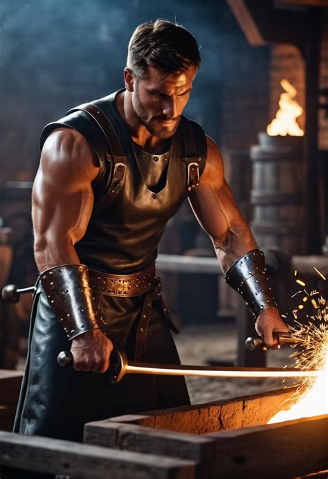 Medieval Blacksmith at Work | Stable Diffusion Online