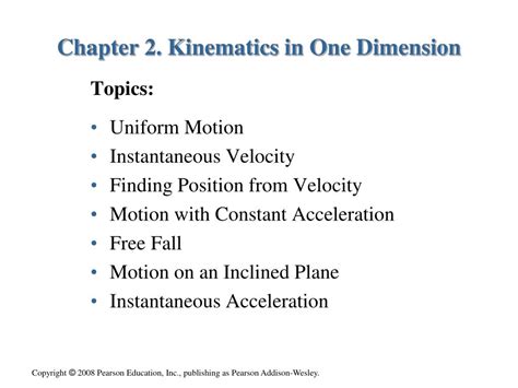 PPT Chapter 2 Kinematics In One Dimension PowerPoint Presentation Free Download ID 6955626