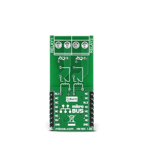Relay Click Board Features Two G6d1aasi 5dc Power Pcb Relay Modules