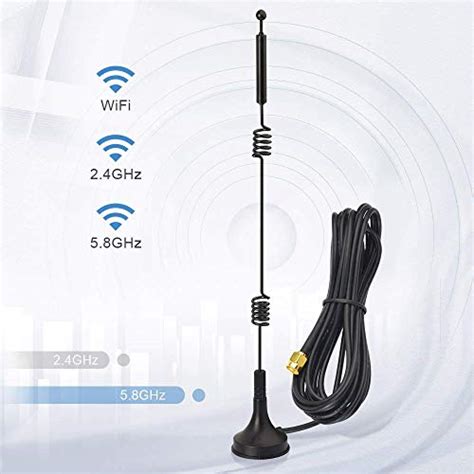 Bingfu Lot De 4 Antennes Mâles Mimo Rp Sma Double Bande Wifi 2 4 Ghz 5