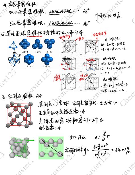 【笔记】无机化学第三章第二节等径圆球堆积和金属晶体 哔哩哔哩