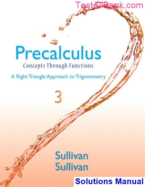 Precalculus Concepts Through Functions A Right Triangle Approach To