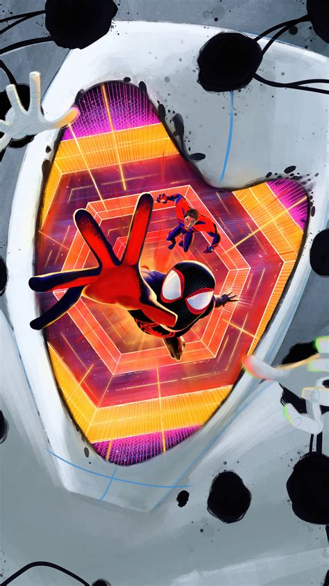 蜘蛛侠纵横宇宙Spider Man Across the Spider Verse 4K 手机壁纸 哔哩哔哩