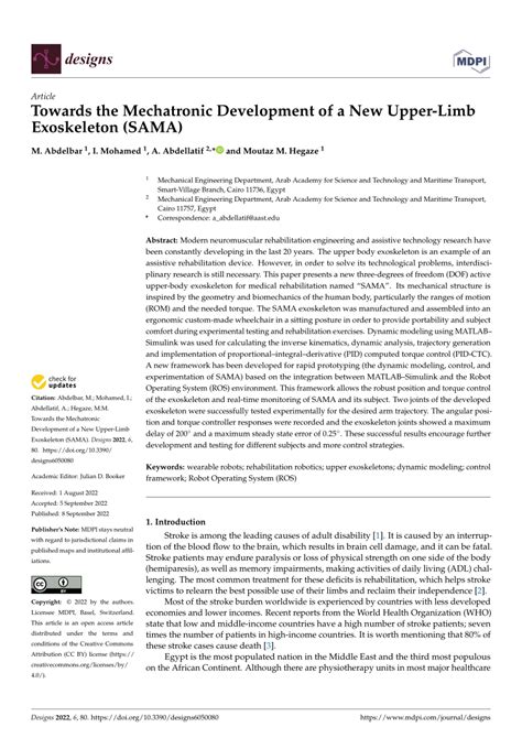 Pdf Towards The Mechatronic Development Of A New Upper Limb
