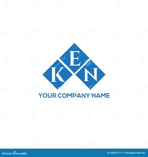 Ken Letter Logo Design On Black Background Ken Creative Initials