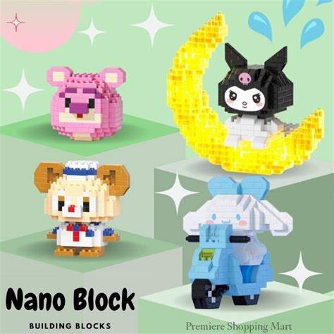 Psm Diy Nano Block Bricks Damo Egg Model Cute Character Toys Lego