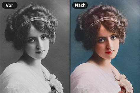 Schwarz Weiß Fotos online kostenlos mit KI in Farbe umwandeln AVCLabs