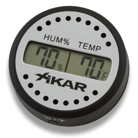 Xikar Round Digital Hygrometer