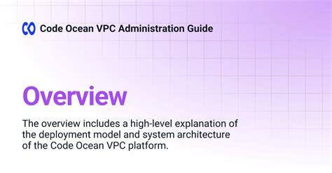 Overview V221 Code Ocean Vpc Administration Guide