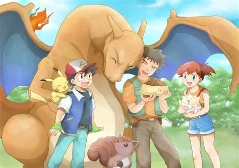 Pikachu Ash Ketchum Misty Charizard Togepi And More Pokemon And More Drawn By