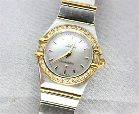 【やや傷や汚れあり】63 美品 オメガ コンステレーション ミニ K18コンビ 純正ダイヤベゼル 婦人用 1267 70 の落札情報詳細