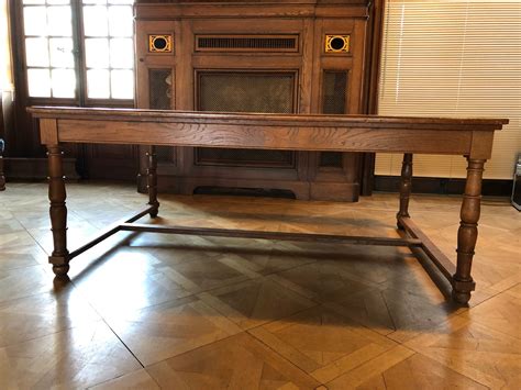 Antique French Embassy Oak Table For Sale At Pamono