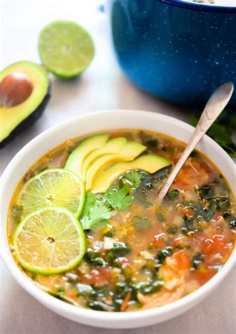 Chicken Cilantro Lime And Cauliflower Rice Soup Recipe