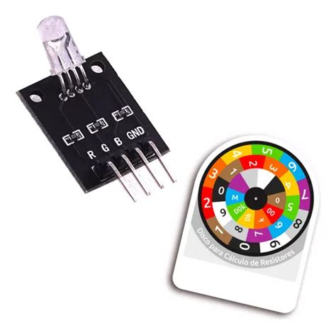 Kit 10 Modulo Led Rgb 5mm Ky 016 Para Arduino Parcelamento Sem Juros