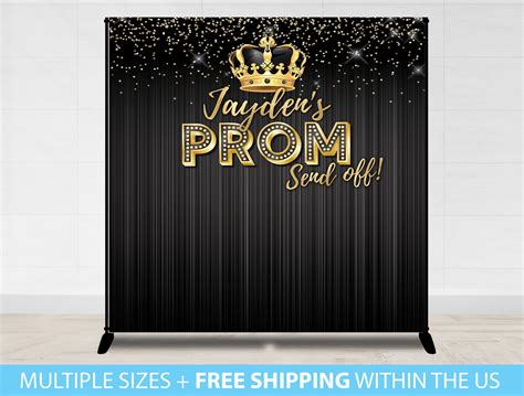 Prom Backdrop Banner Senior Prom Step And Repeat Prom Party Etsy