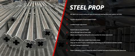 Scaffolding Steel Prop Steel Shoring Prop Ek Scaffolding Manufacture